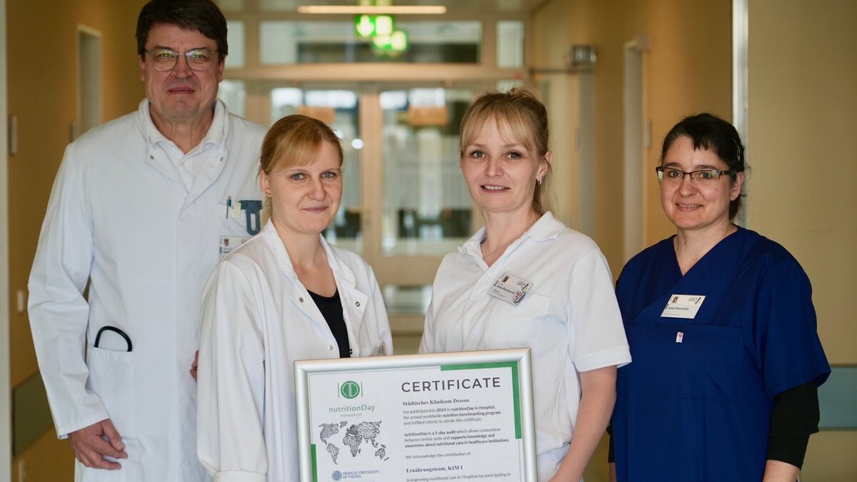 Ernährungsteam analysiert Patientenwohl - Städtisches Klinikum Dessau